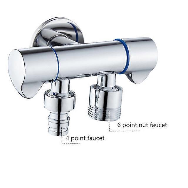 JWL Triangle Valve G1/2 Three-way Valve One Into Two Out Dual Angle ...