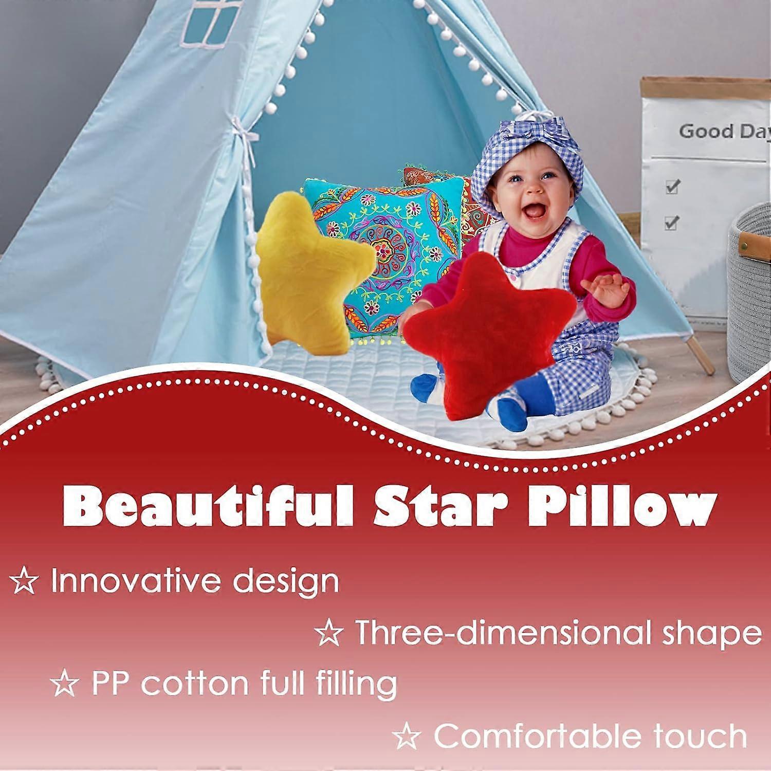 Star Pillow Plush Red, Stuffed Star Pillow Cute Kids Toy, 15.7 Inch ...