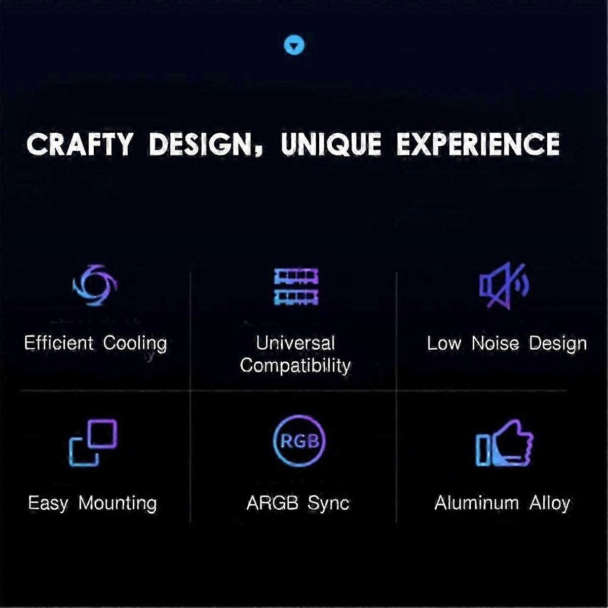 Computer RAM Memory Module Cooler PC DDR4 DDR5 Overlock Dual ARGB Sync ...