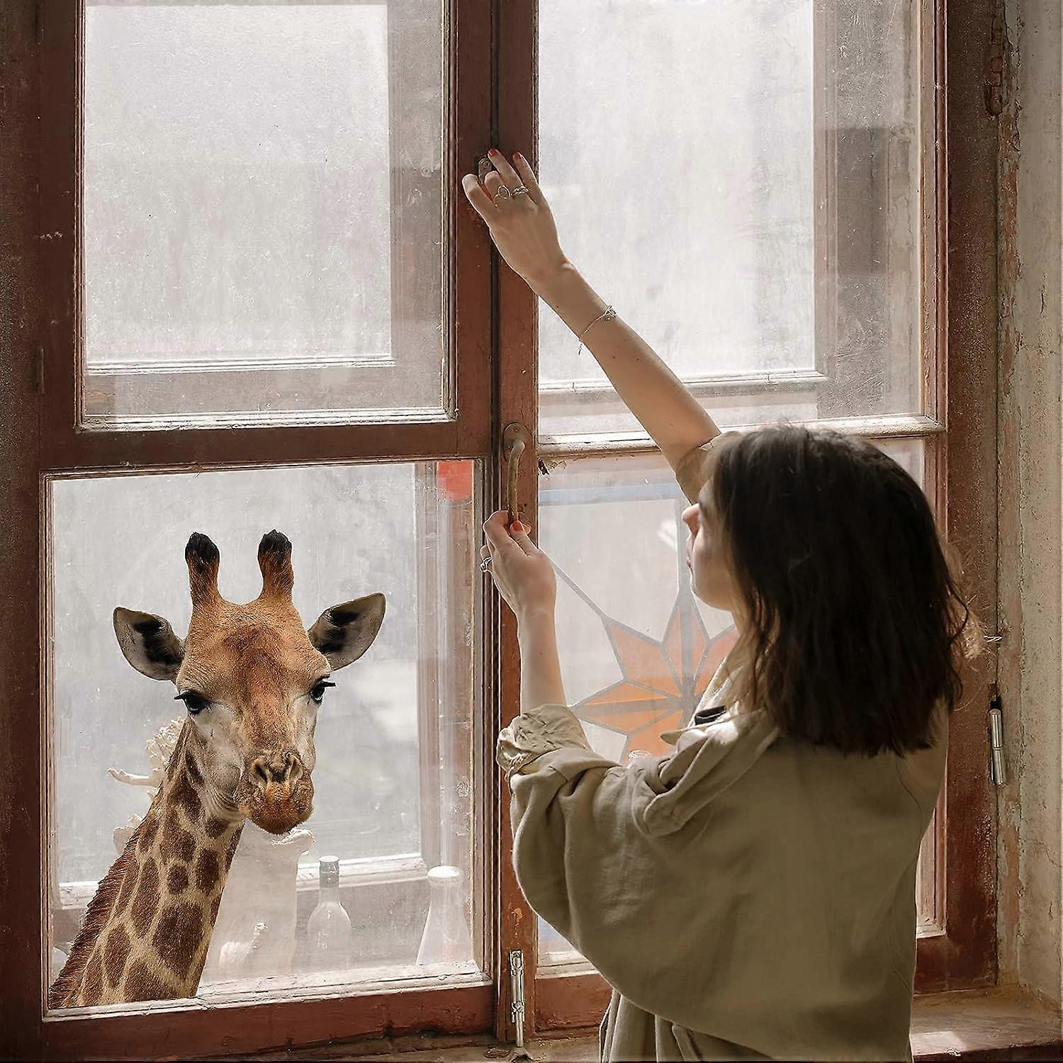 SZTXJ Giraffe Stickers for Window Decor - Funny Wall Stickers for ...