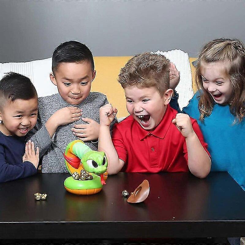 Children's Fun Multiplayer Party Game Electric Scary Rattlesnake Snake Toy Tricky Biting Animal ...