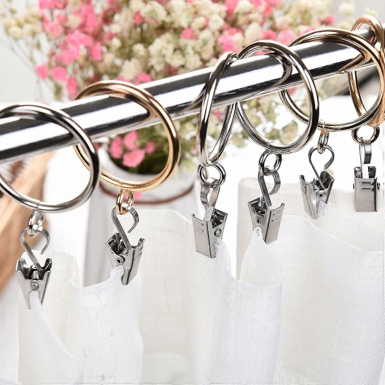 20 Pack Small Curtain Clips Hooks Wide Flat String Party Lights Hanger ...