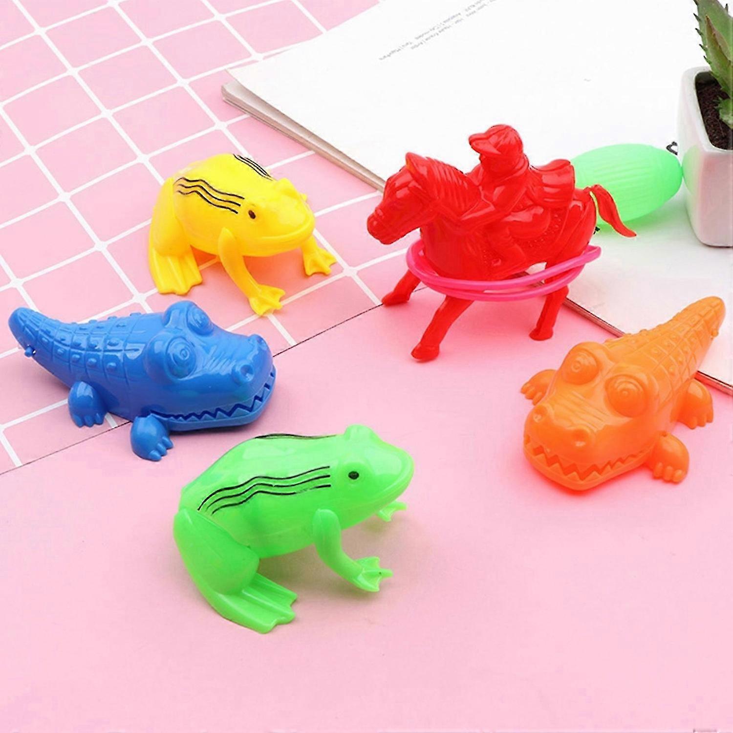 3Pcs Jumping Frog Toy Funny Line Control Plastic Air Powered Bounce ...