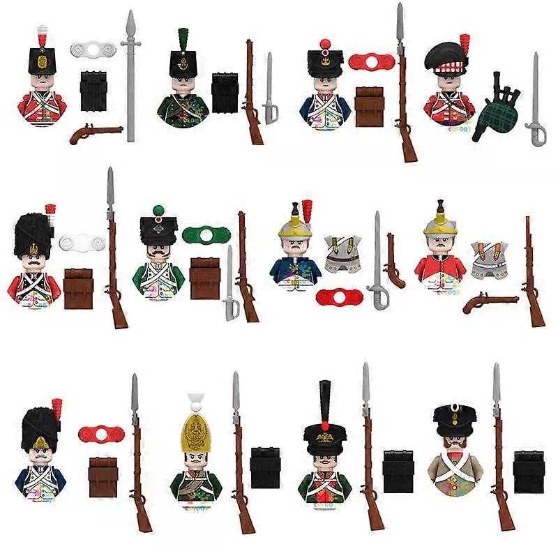 Napoleonic Wars Military Soldiers Building Blocks Ww2 Mini Action ...