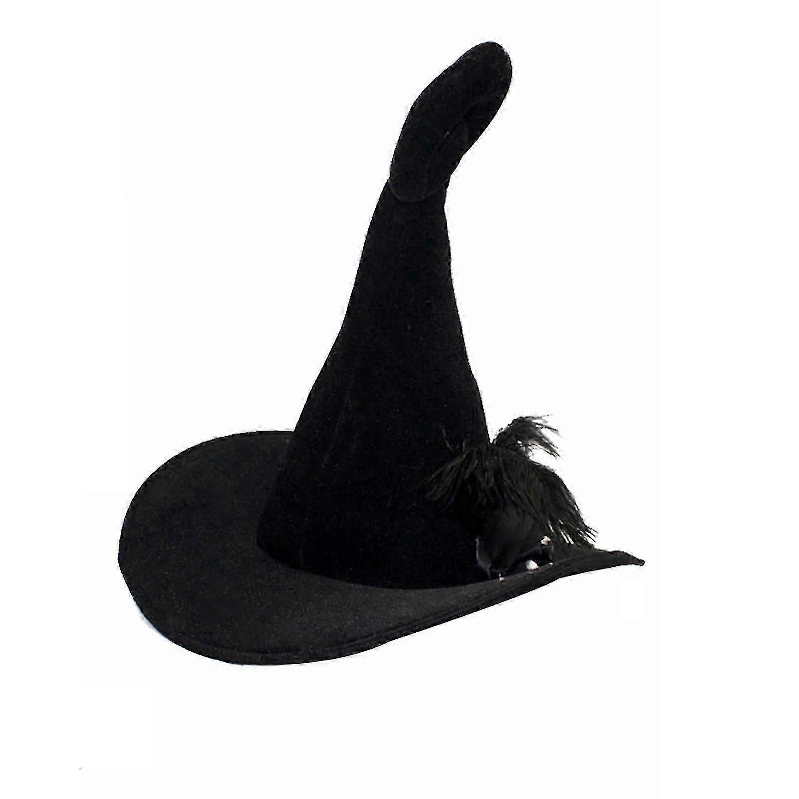 Halloween Witch Hat For Women Knitted Wool Modern Witch Hat Adult ...