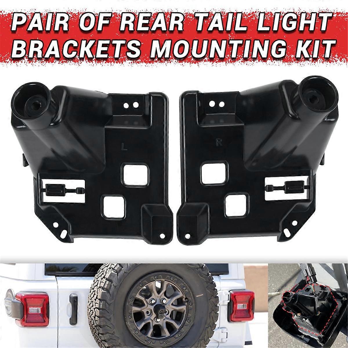Tail Light Brackets for Jeep Wrangler JL 2018-2024 Rear TailLight Mounts Kits Tail Lamp Holder 1 ...