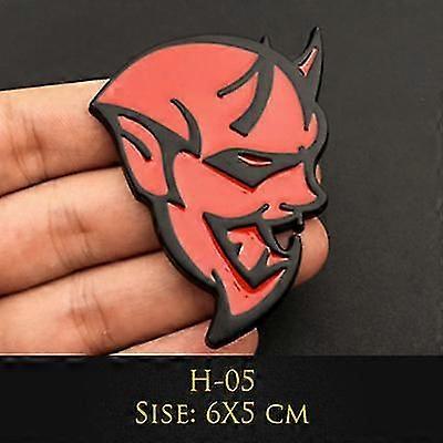 Metal Hellcat Srt Demon Emblem Car Sticker Front Grill Fender Badge ...