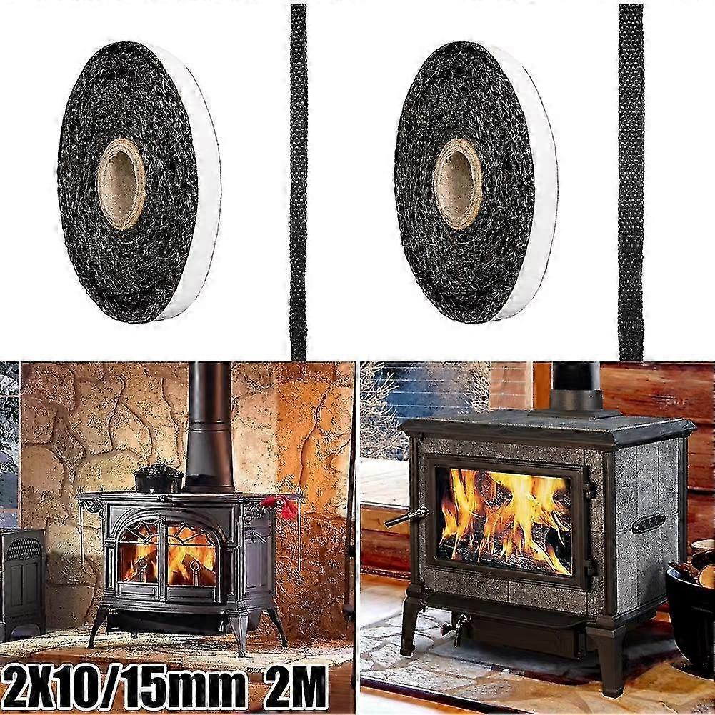 1 Roll Wood Stove Gasket Rope Wood Stove Door Gasket Door Rope Gasket ...