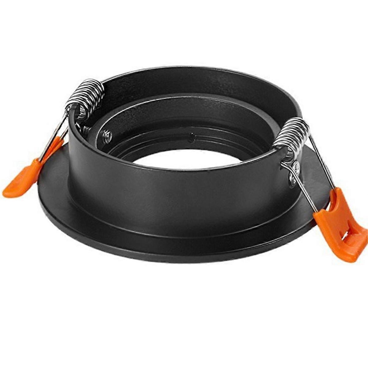 Black Aluminum Round GU10 Adjustable Spot Light Fixture LED Downlight ...