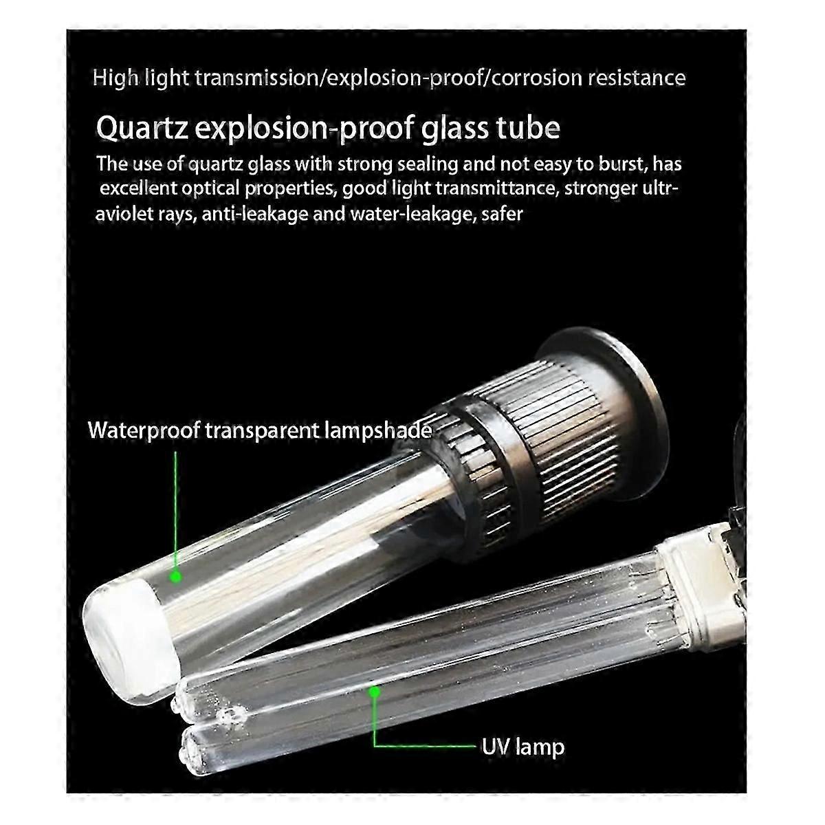 UV Sterilizer Lamp Light Ultraviolet Filter Clarifier Water Cleaner for ...