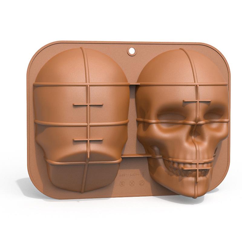 Food Grade Silicone Large Skull Shaped Cake Pan With High Temperature ...