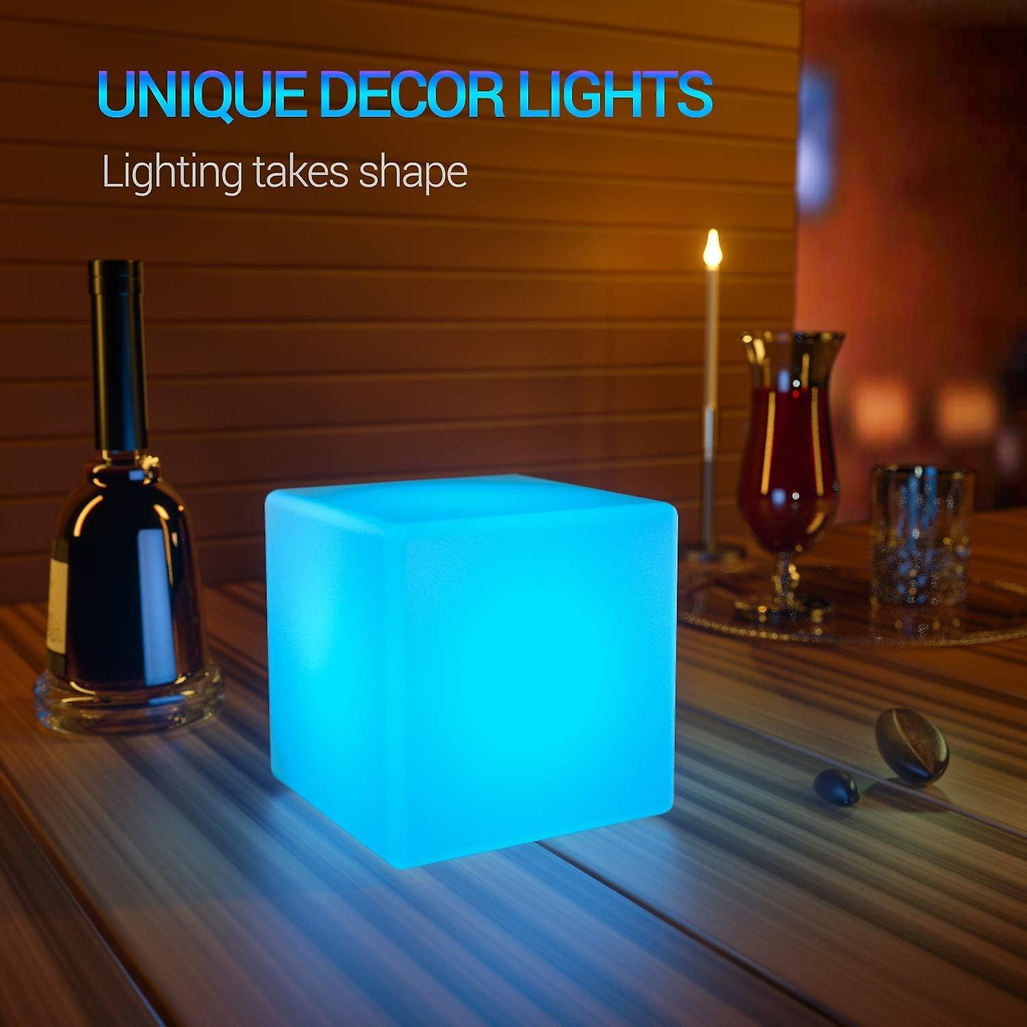 LED Light Cube:RGB (4 inch) 16 Colors Cool Cosmic Cube Lights with ...