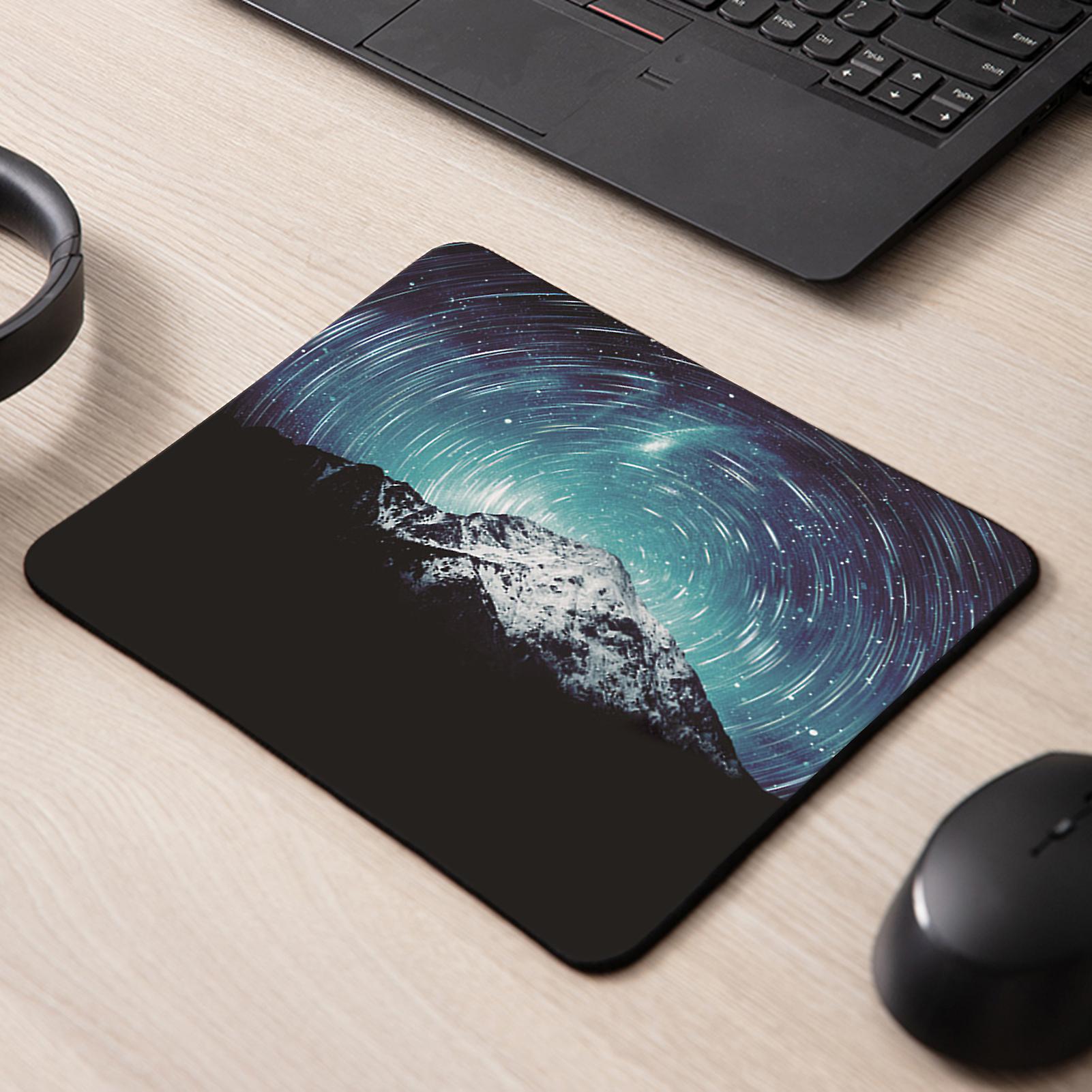Fiauli Mouse Pad Ultra-thin Non-slip Smooth Surface Starry Sky Desk ...