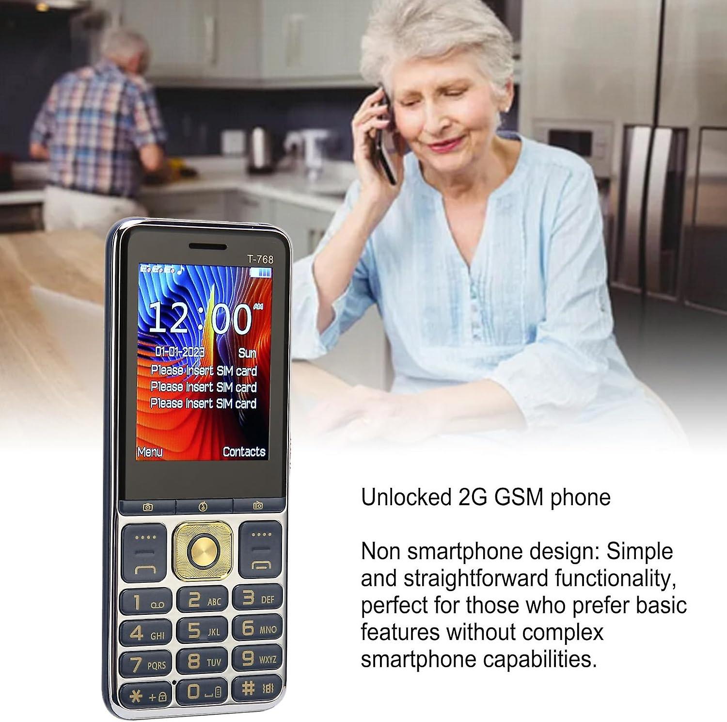Unlocked Elderly Mobile Phone, Large Button Cell Phone for Senior, 2 ...