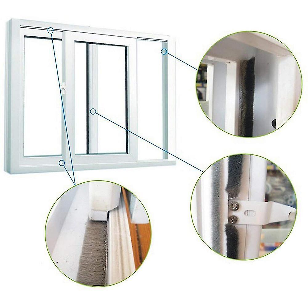 5m Brush Seal Weatherstripping For Window And Door , Self-adhesive Felt ...