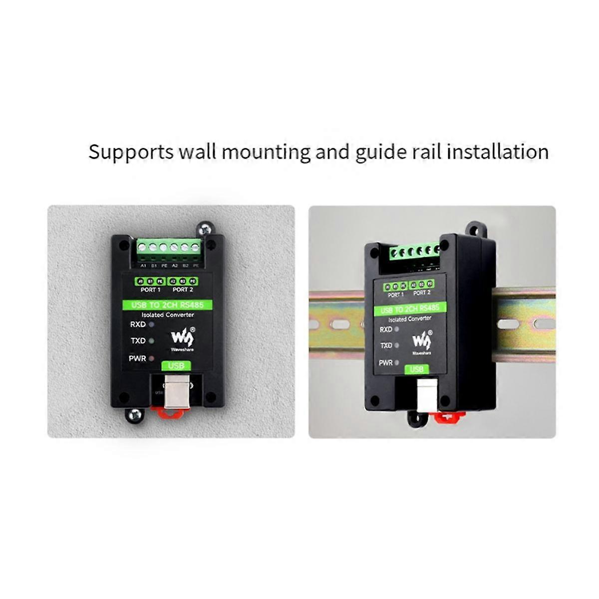 USB to 2 Channel RS485 Industrial Grade Isolated Converter FT2232HL ...