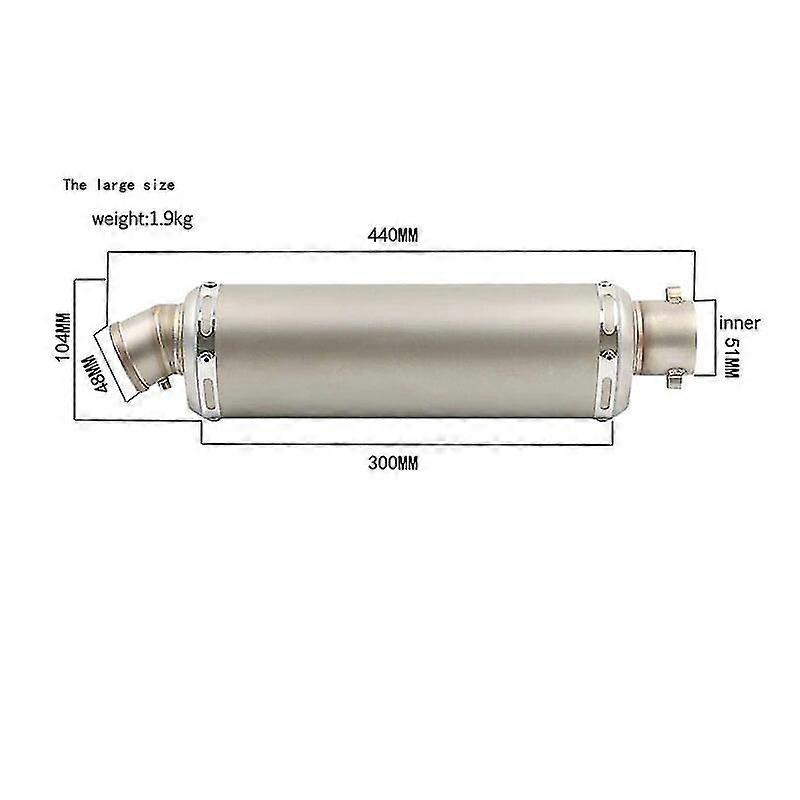 38-51MM Universal Yoshimura Motorcycle Exhaust Escape Muffler DB Killer ...