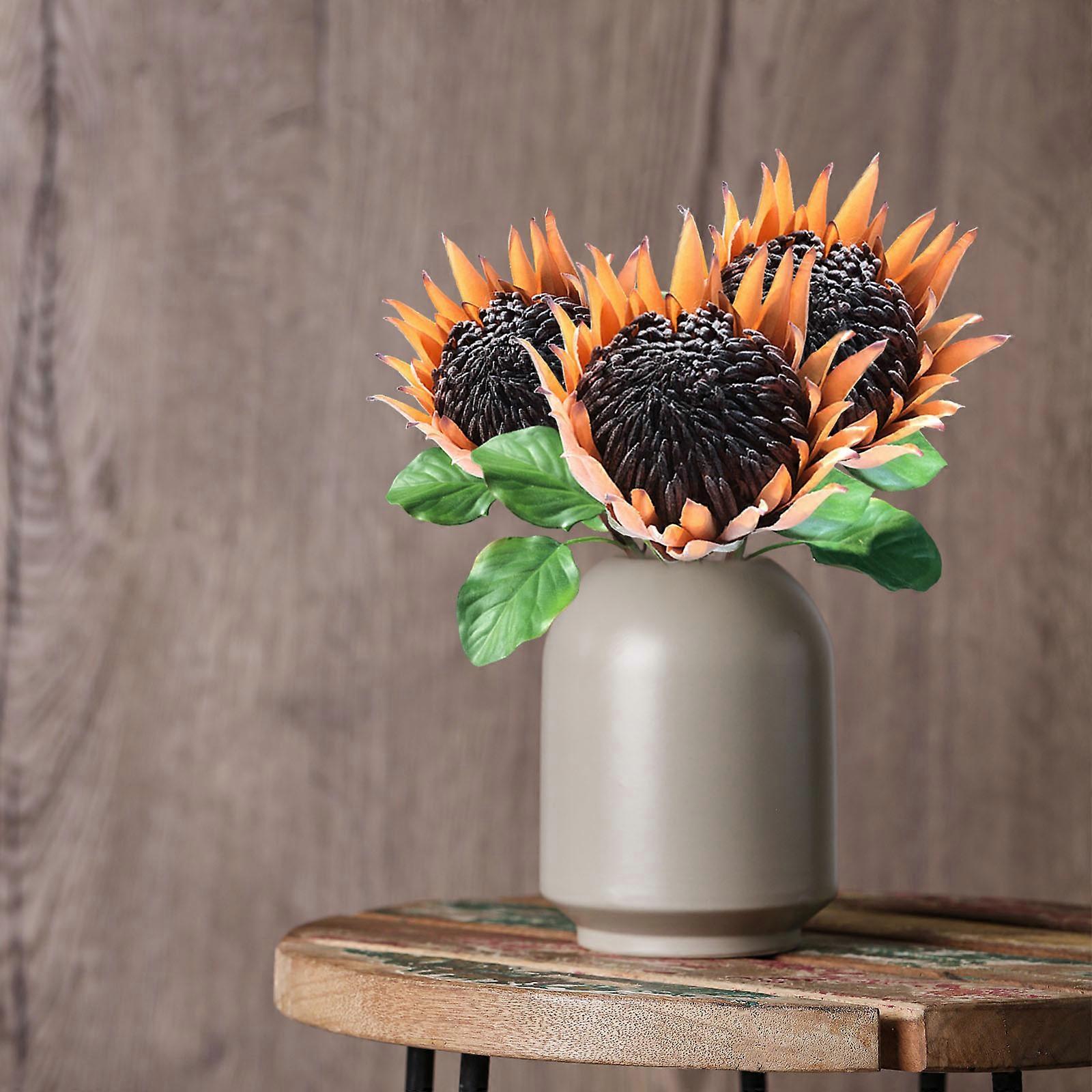 Simulation Protea Flower Artificial Flocking Flower Photography Props ...