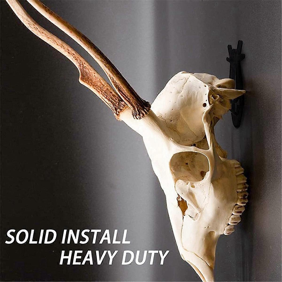 European Mount Skull Hanger Deer Skull Mount Metal Wall Mount Animal ...