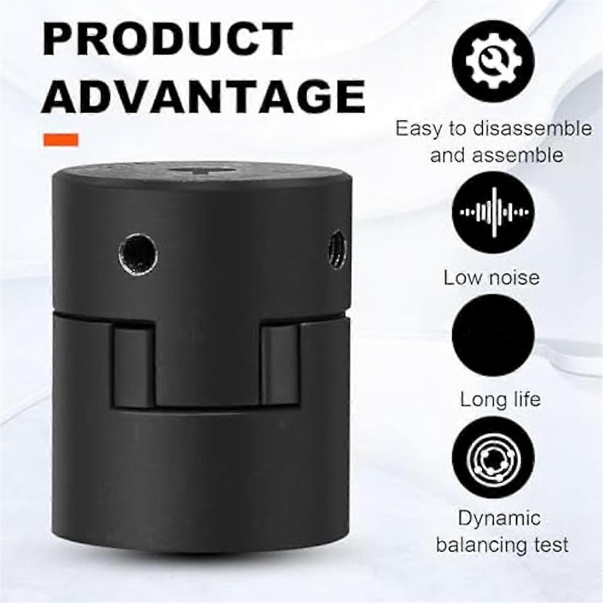 2Sets Flexible 3Pcs Coupling Coupler and Rubber Spider Jaw Coupling for ...