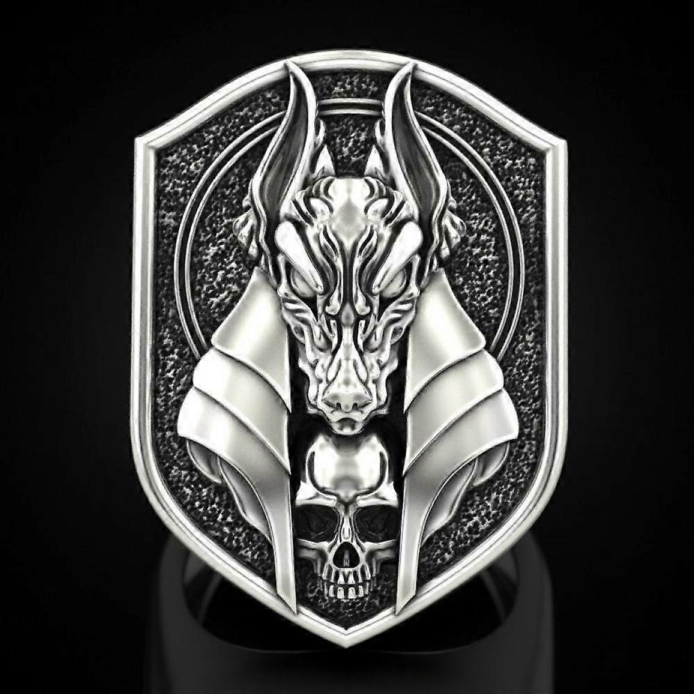 Hoyon Creative Ancient Egyptian Mythology Grim Reaper Anubis Ring Retro ...