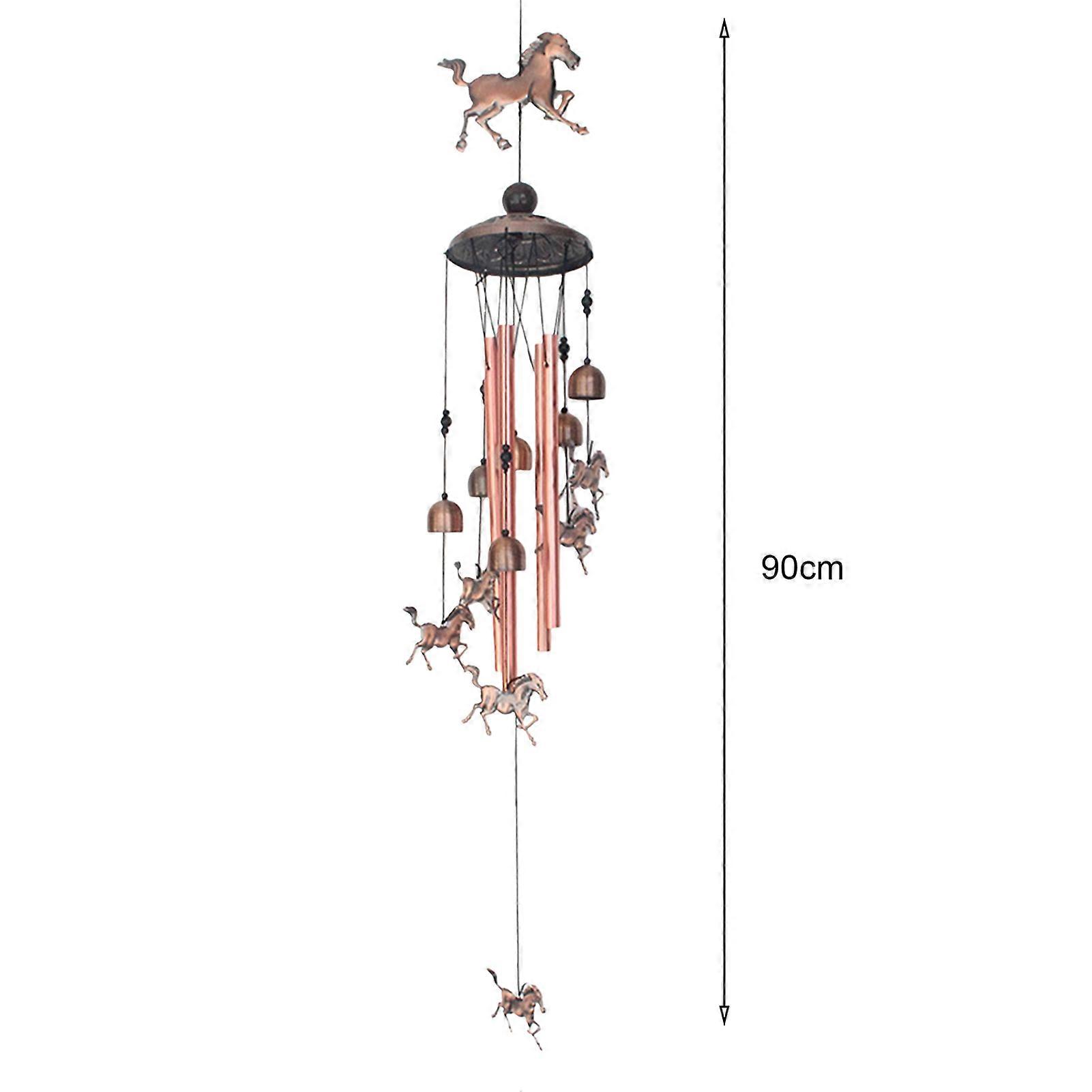 Metal Wind Chimes Handmade Running Horse Wind Chime Retro Wind Chime ...