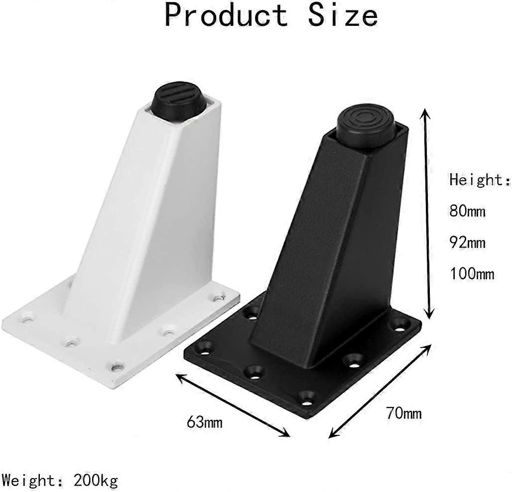 4 Pieces Adjustable Metal Furniture Leg Thick Aluminum Alloy Oblique ...