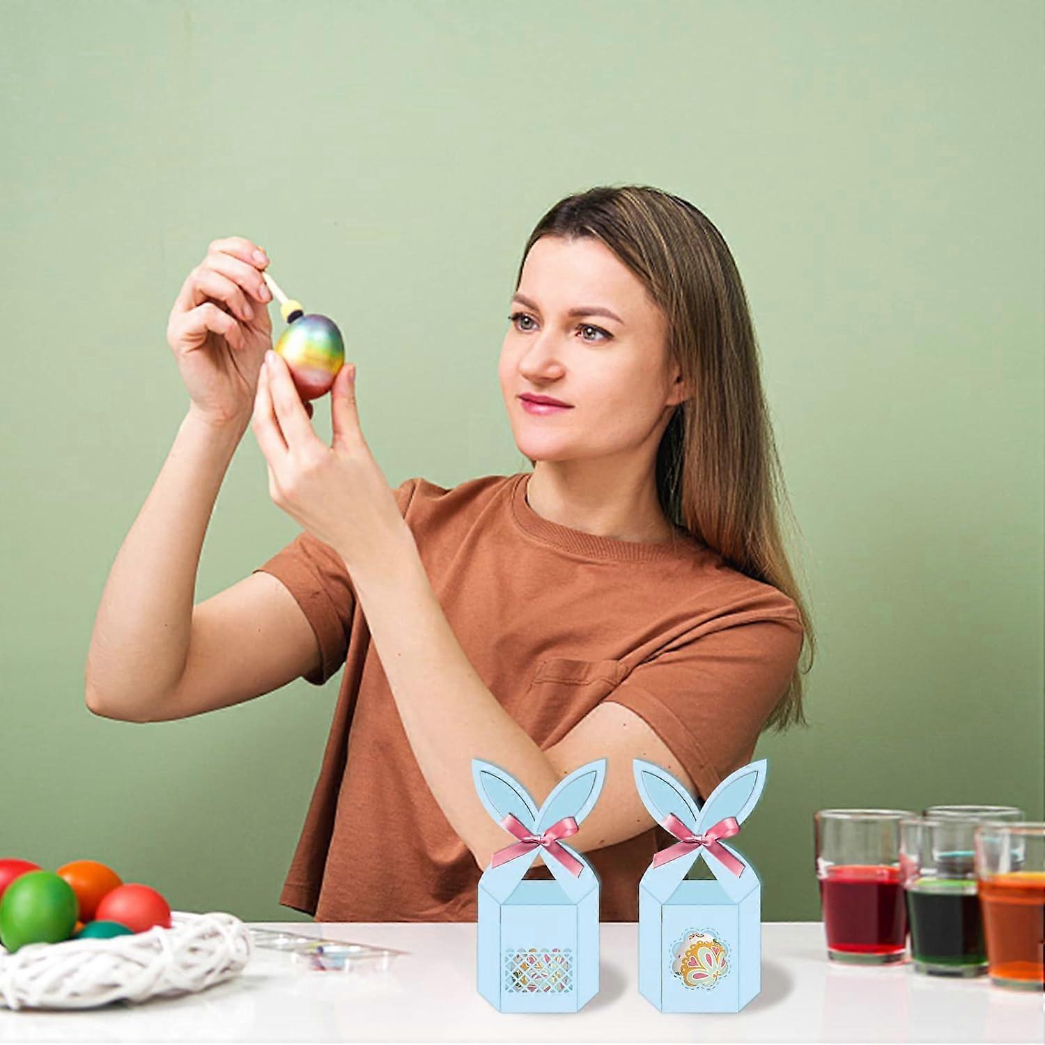 13pcs 3D Easter Bunny Box Cutting Dies Lovely Rabbit Box Carbon Steel ...