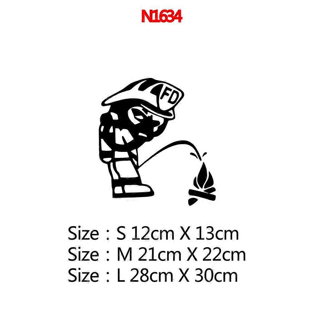 Cool Fire man Logo Car Sticker For Auto Decal Window Removable Fireman ...