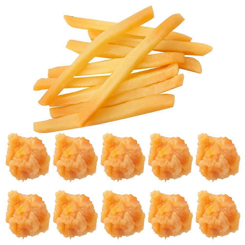 20pcs Realistic Fake French Fries Lifelike Simulation Chicken Popcorn ...