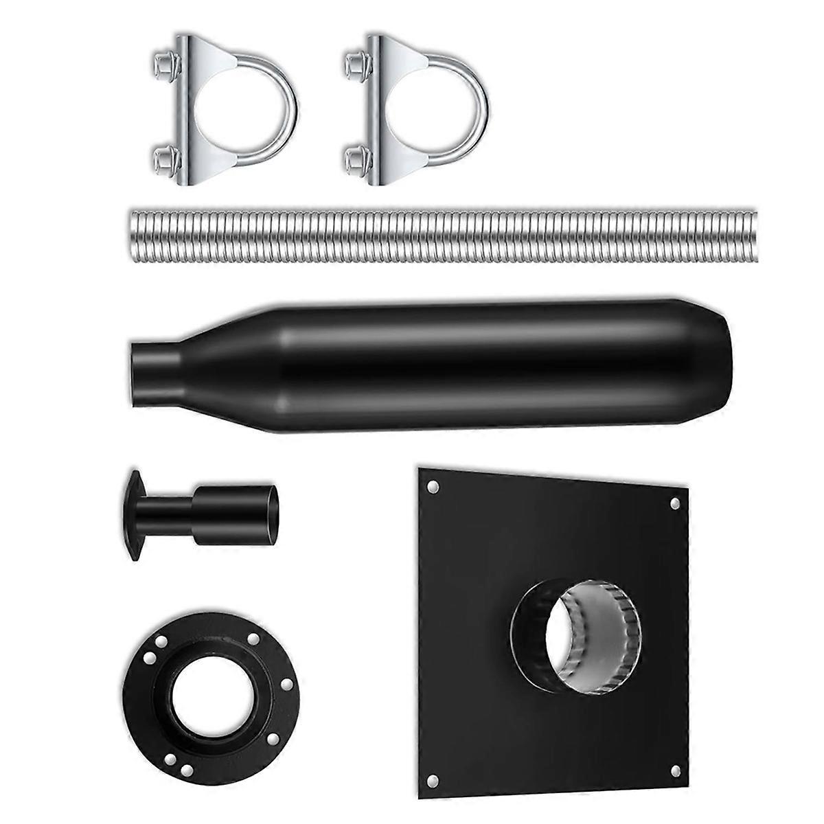 Generator Exhaust Extension Kit with Insulated Through-Wall Mounting ...