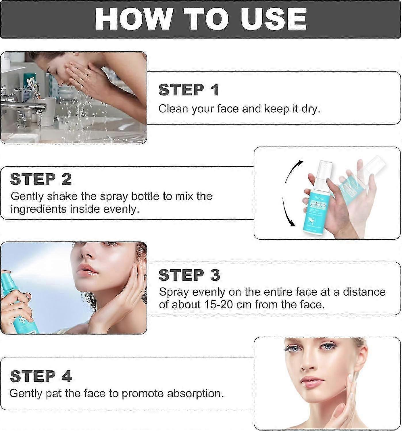 Hypochlorous Acid Spray, Face Spray, Facial Toner, Hypochlorous Acid ...