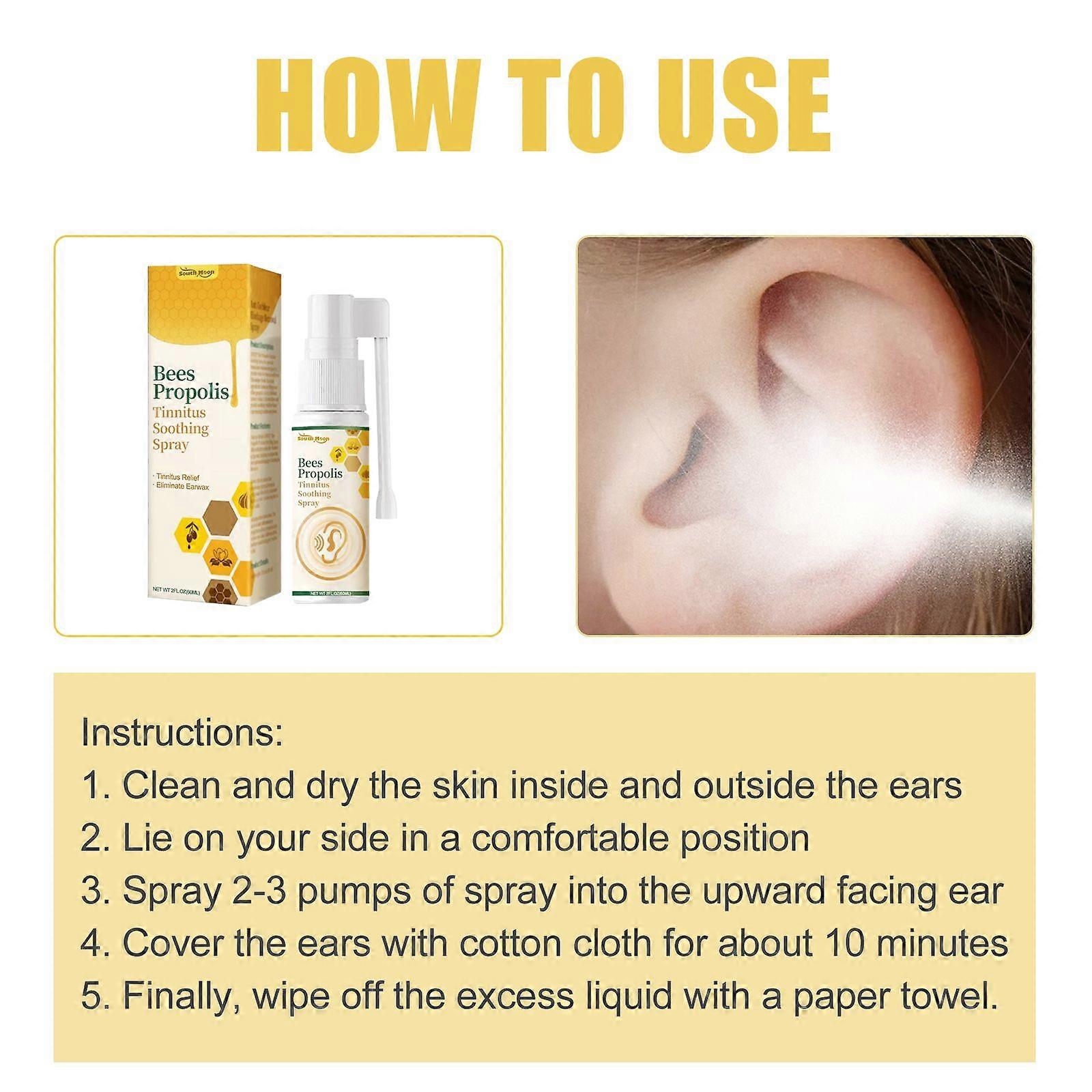 Bees Propolis Tinnitus Soothing Spray, Relieve Tinnitus And Ear ...