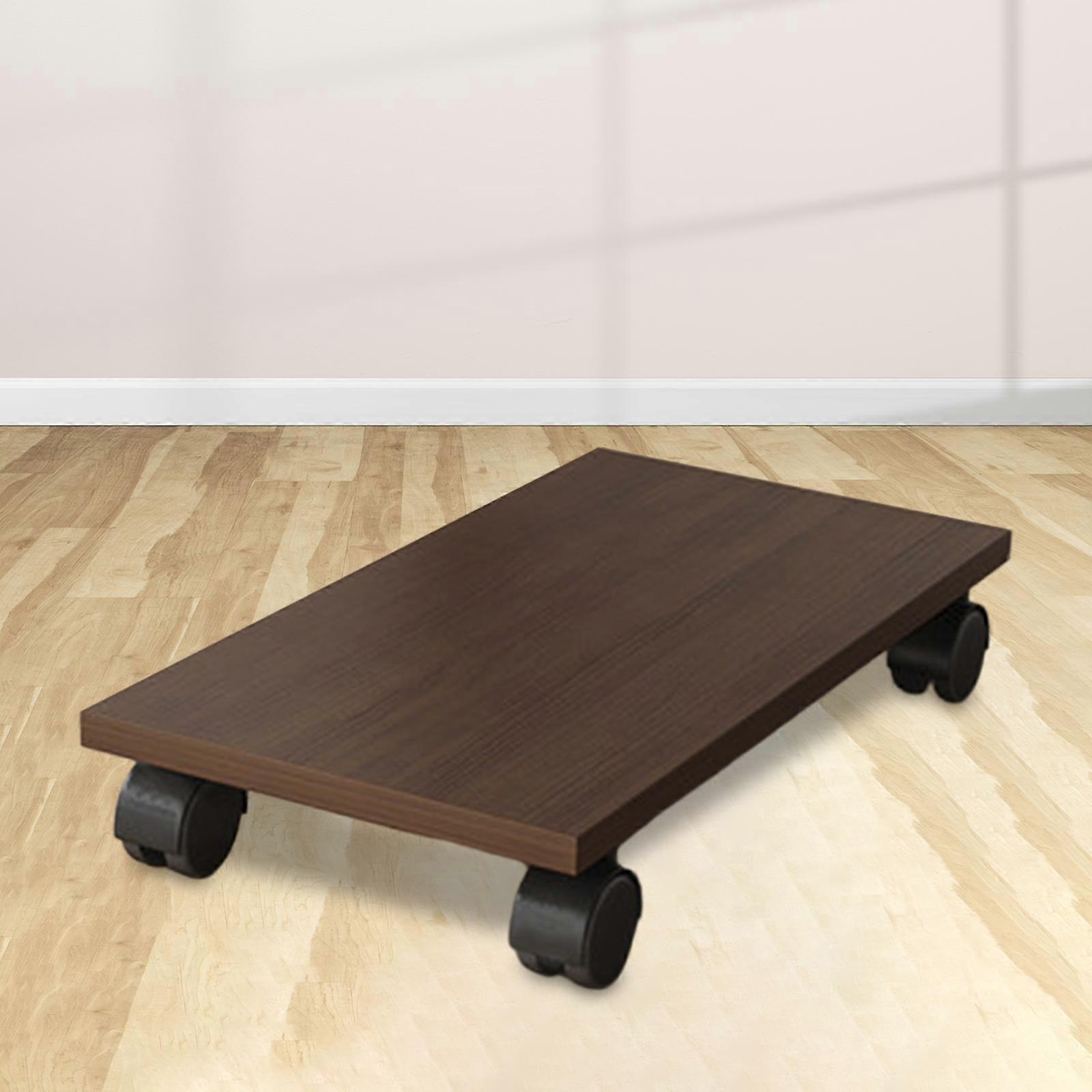 PC Towers Stand CPU Stand Wooden with 4 Caster Wheels Portable ...