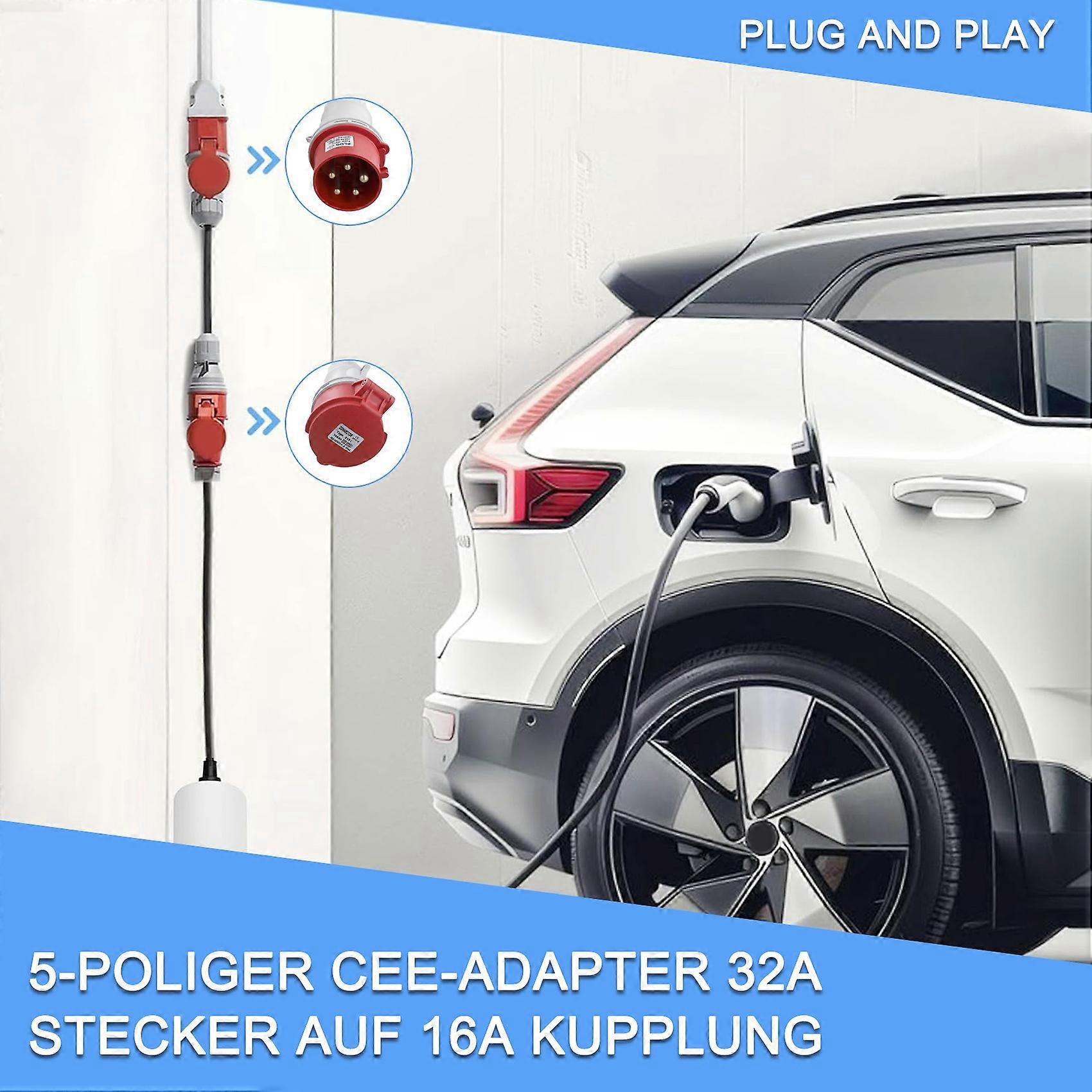 5Pin Adapter Plug 32A to 16A Coupling Socket [3-Phase,400V] | Fruugo UK