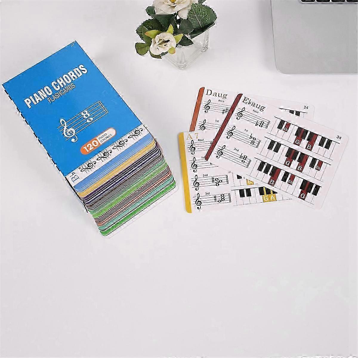 Piano Chord Piano Chords Chart Flash Cards for 120 Chords,Fun ...