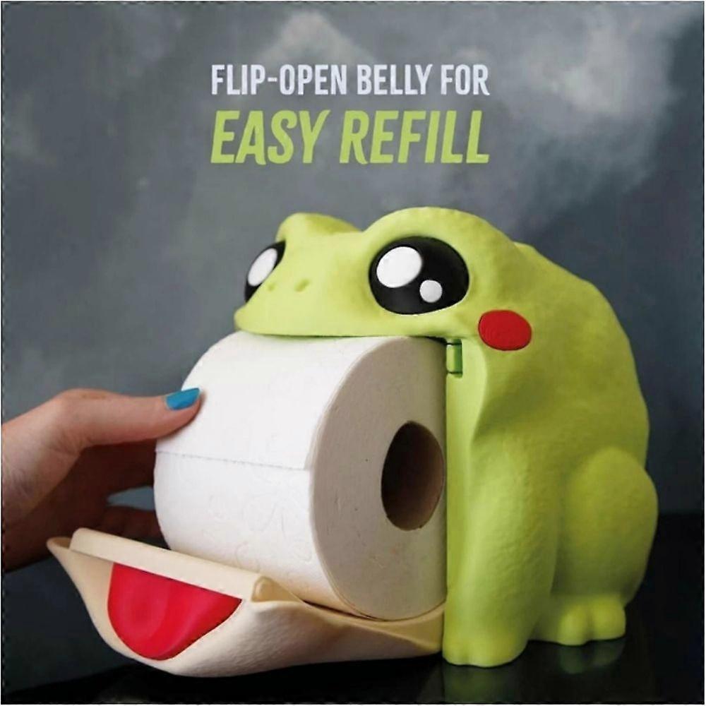 Cute Frog Roll Paper Holder, 3D Printed Frodrick The Toilet Paper ...