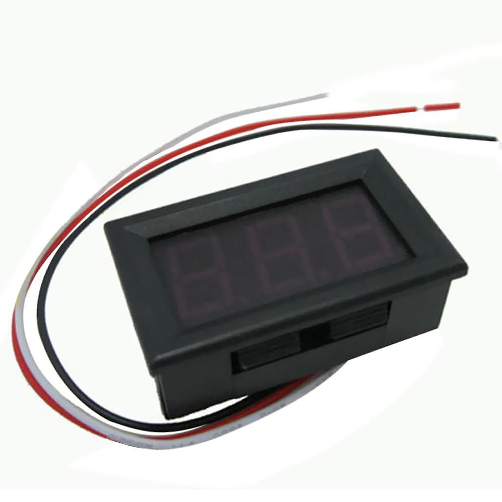 2x Dc 30v 3 Wire Led Digital Display Panel Volt Meter Voltmeter Car ...