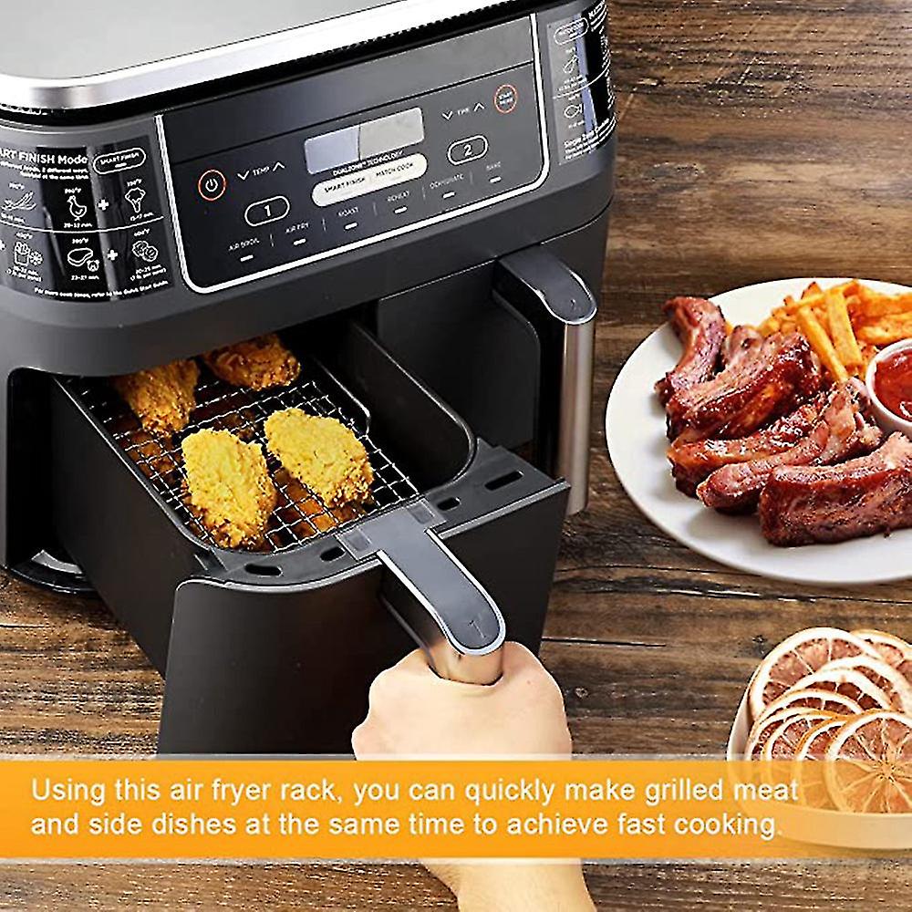 Air Fryer Rack For Ninja Dual Air Fryer 304 Stainless Steel Multi-layer ...