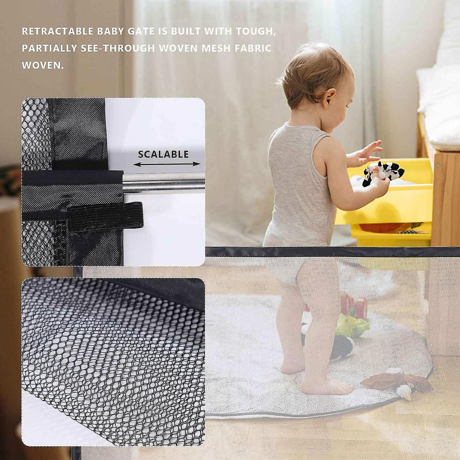 Gate Portable Folding Mesh Fencing Gate Indoor And Outdoor Safe For ...