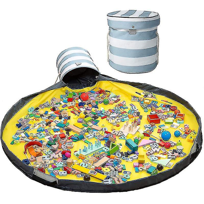 Toy Storage Basket And Play Mat-lego Storage Bagstripe | Fruugo UK