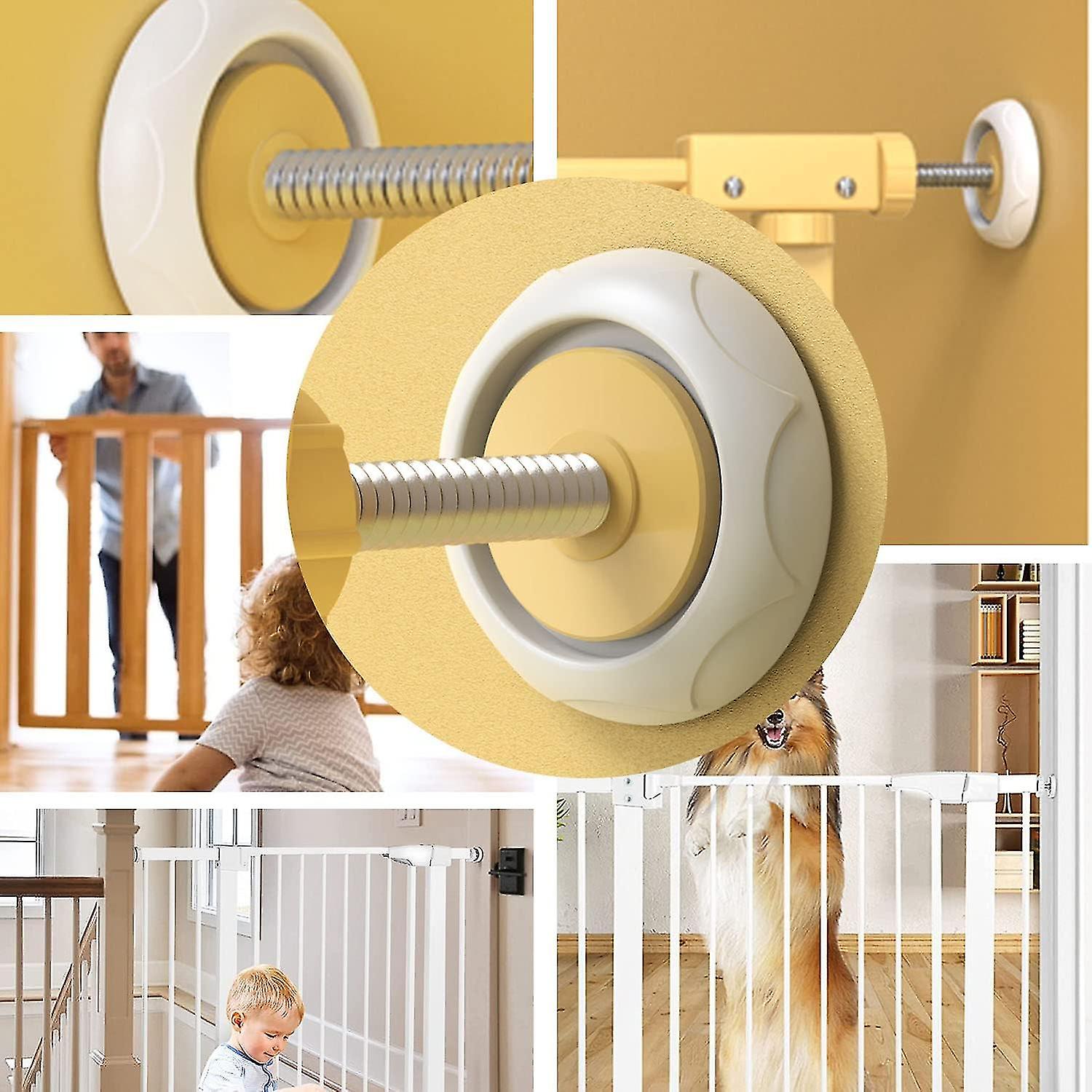 4Pcs Silicone Safety Gate Wall Protector Wall Saver Stair Gate Wall ...