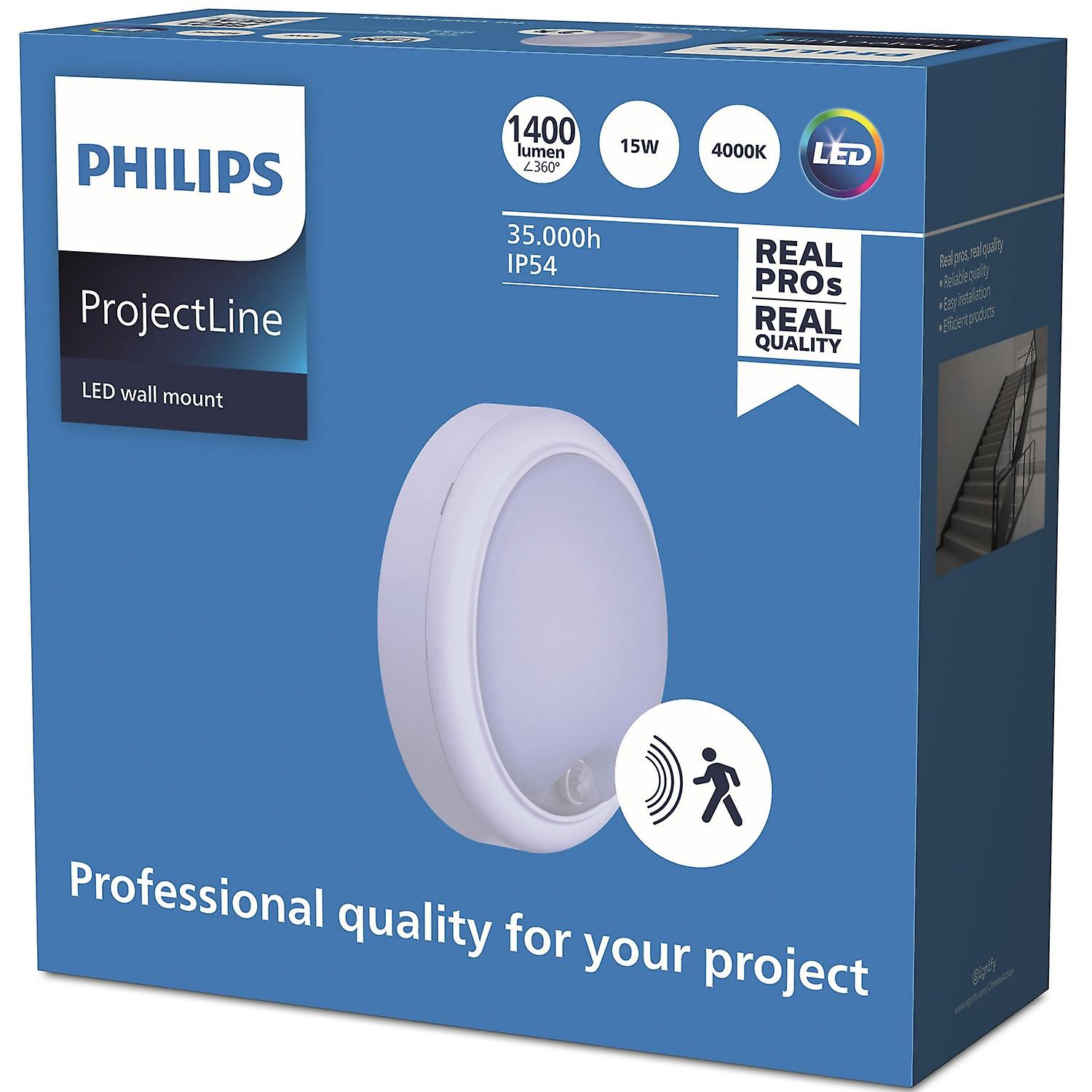 ProjectLine Vägglampa 15W 1400lm IP54 Sensor | Fruugo UK