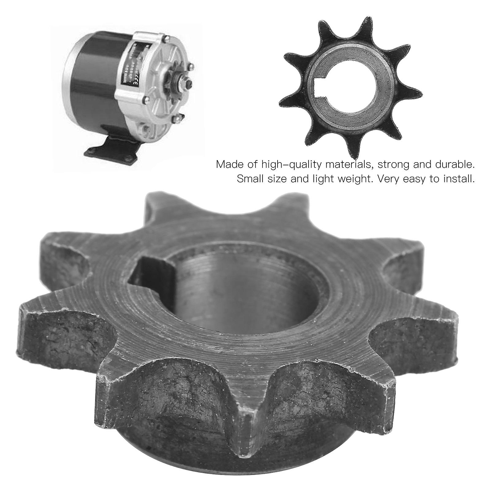 06B 9 Teeth with Key Groove 10mm Inner Diameter Steel Motor Gear ...