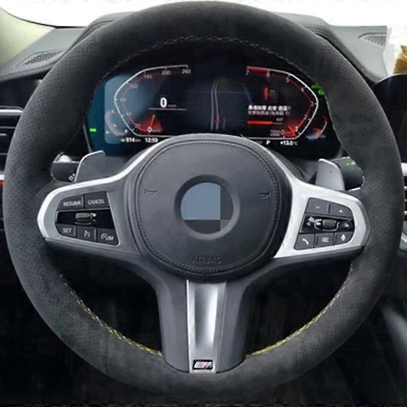 Suede Customized Car Steering Wheel Cover For BMW M Sport G30 G31 G32 ...
