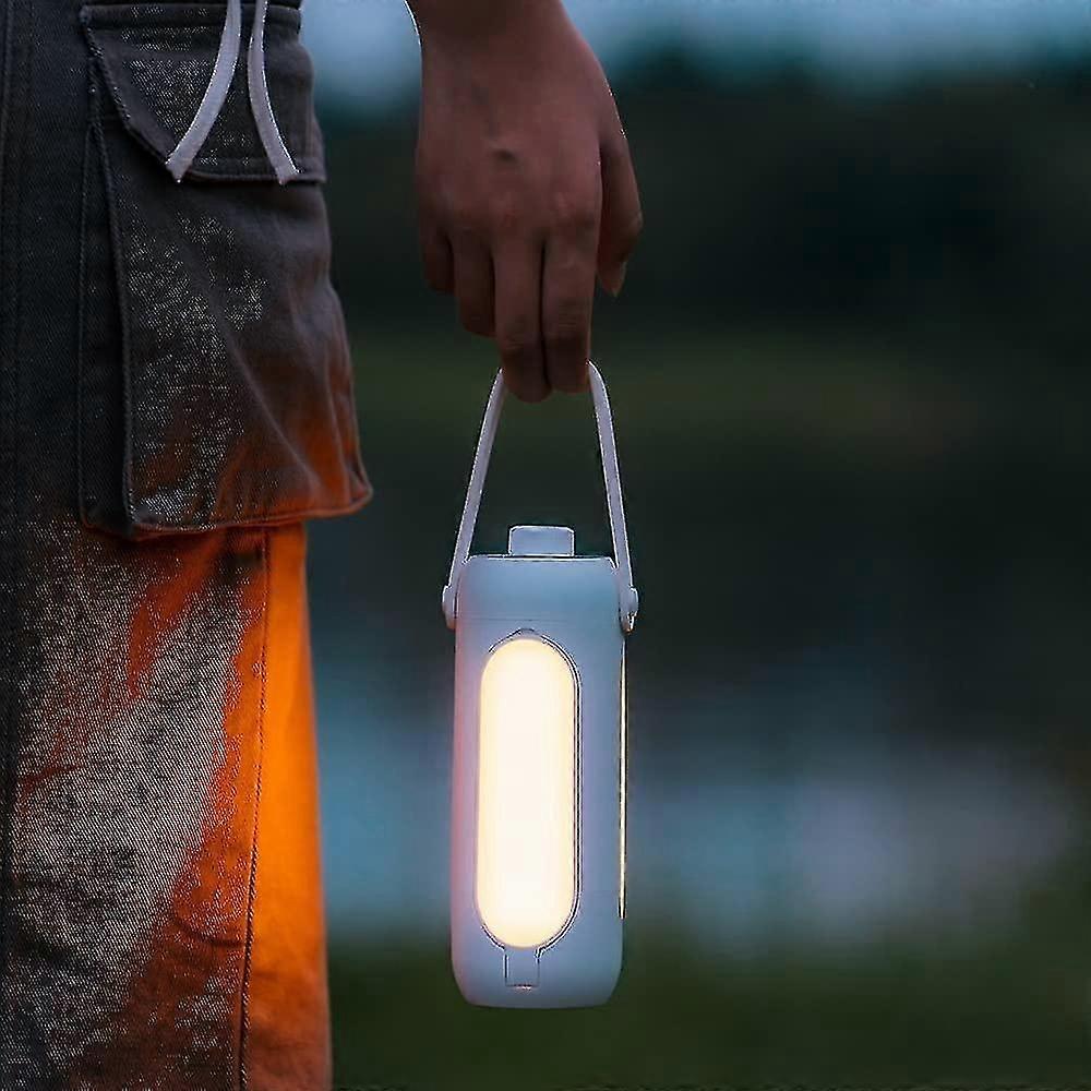 Mini camping lantern tent light with rechargeable, three-colour ...