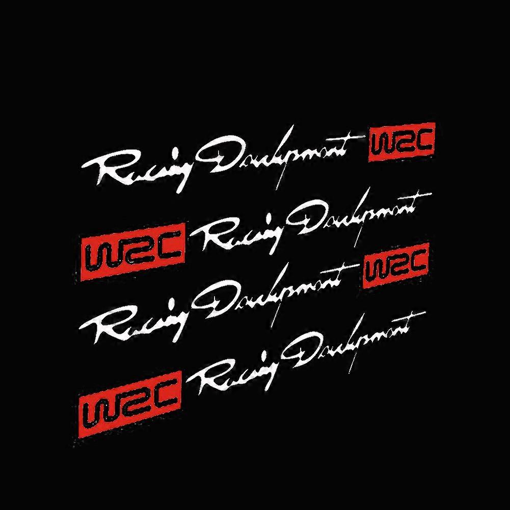 4Pcs Car Handle Stickers WRC Rally Racing Stripe Car Decals Vinyl JDM ...
