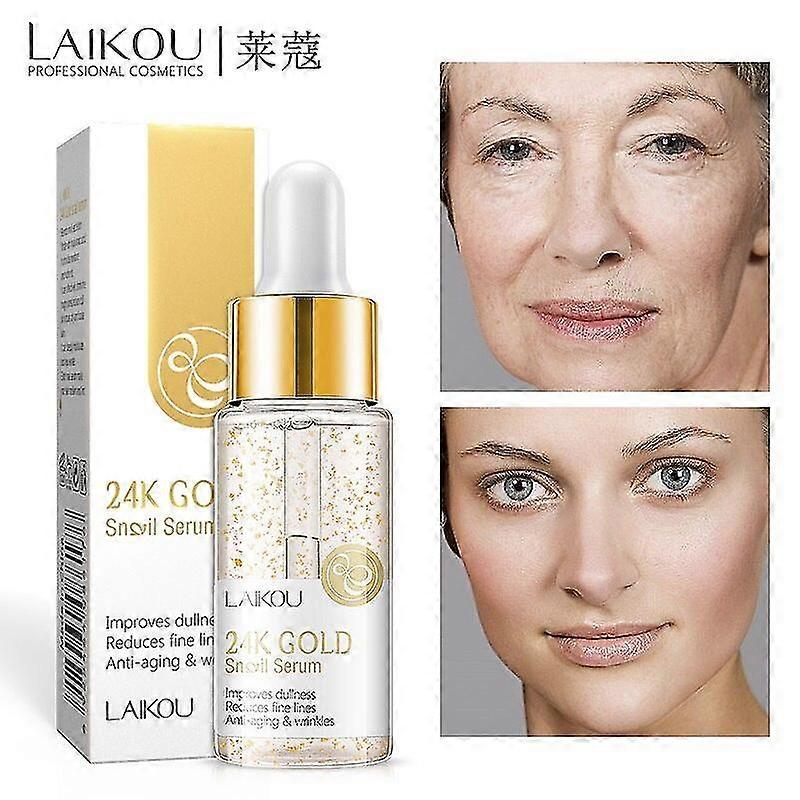 Laikou Snail Face Cream Hyaluronic Acid Moisturizer Serum Set Nicotinamide Vitamin C Whitening ...