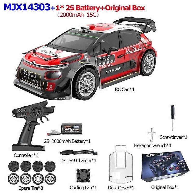 MJX 14303 Hyper Go RC Car Brushless 1/14 2.4G Remote Control 4WD Off-road Racing High Speed On ...