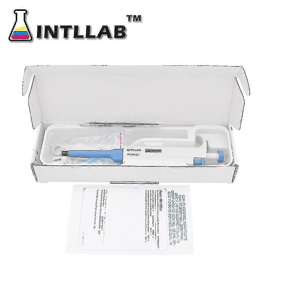 Intllab Micropipette Gun Lab Single Channel Pipette Adjustable Volume ...